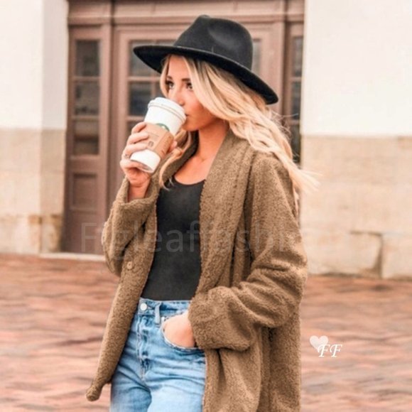 Shop Fig | Sweaters | New Cozy Teddy Sherpa Cardigan Sweater | Poshmark